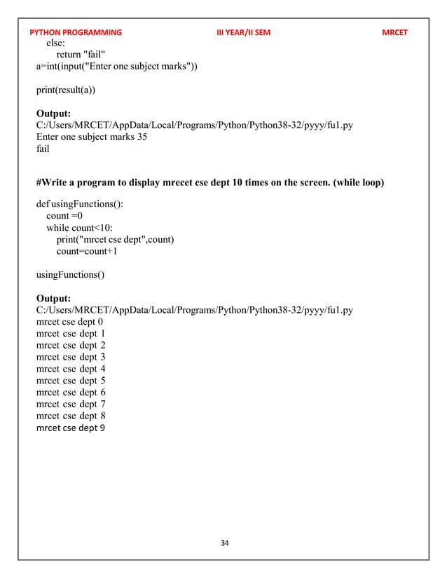 Python Programmimg Language In Gurugram Pdf 