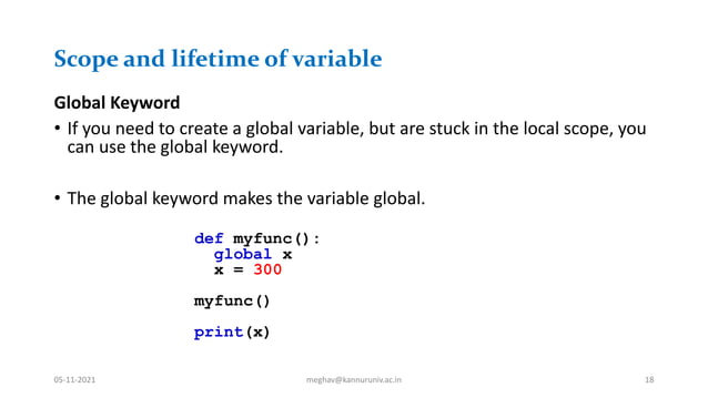 Python programming- Part IV(Functions) | PPT