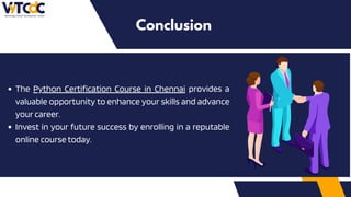 "Python Certification Course in Chennai" | PPT