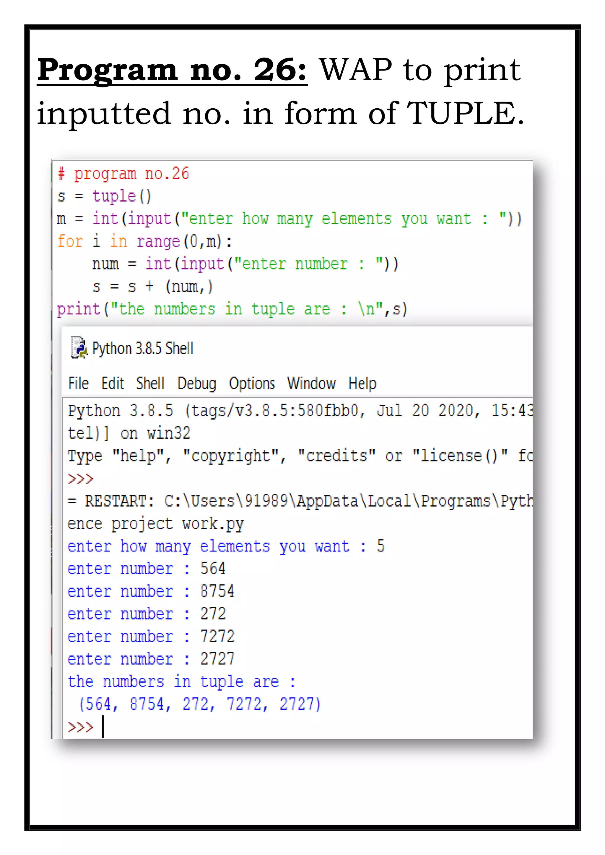 PYTHON PROGRAMS | PDF