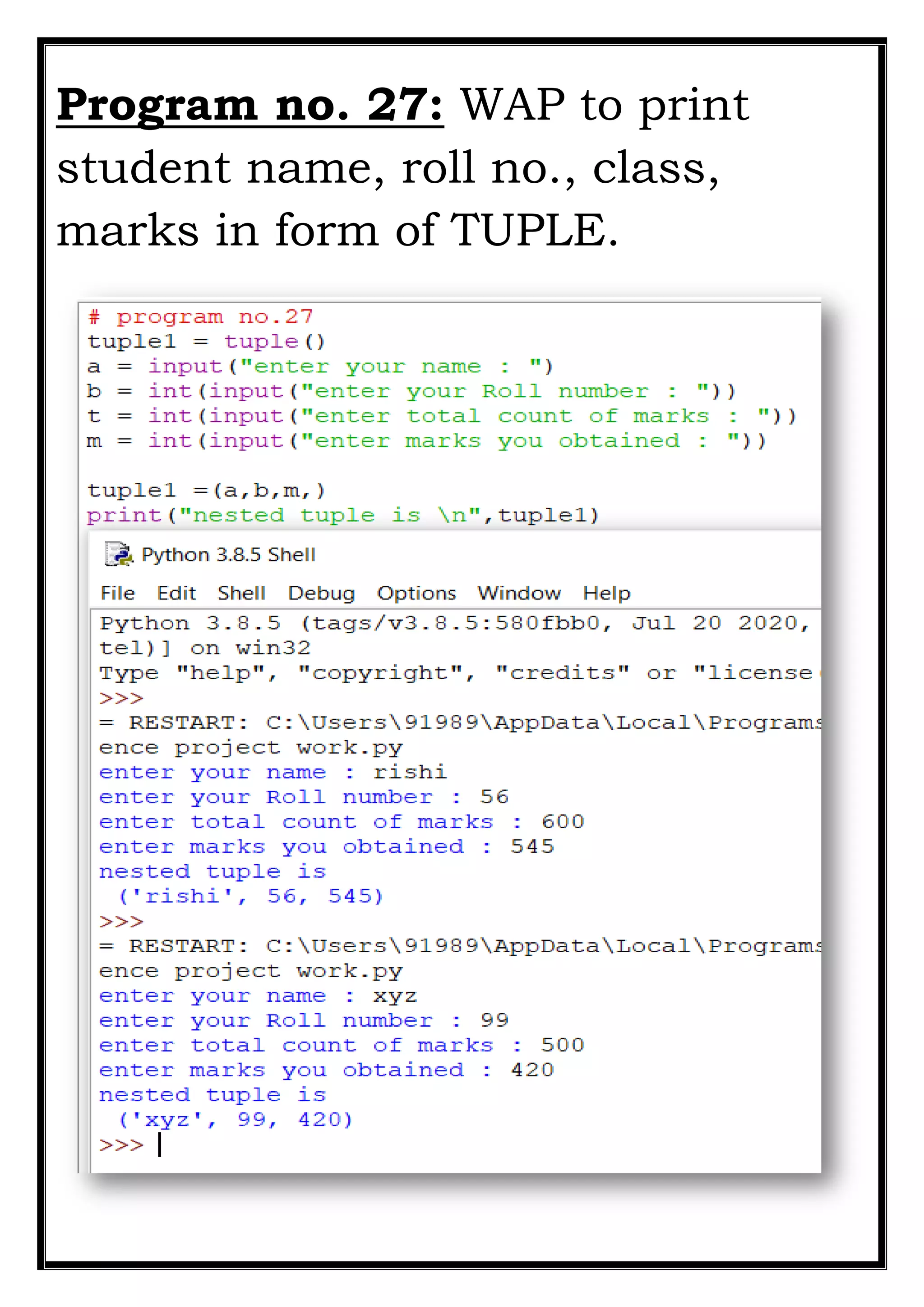 PYTHON PROGRAMS | PDF
