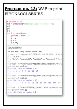 PYTHON PROGRAMS | PDF