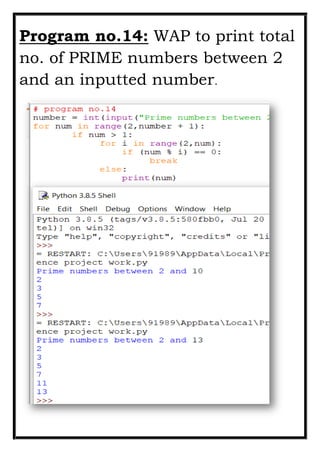 PYTHON PROGRAMS | PDF