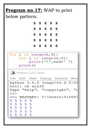 PYTHON PROGRAMS | PDF