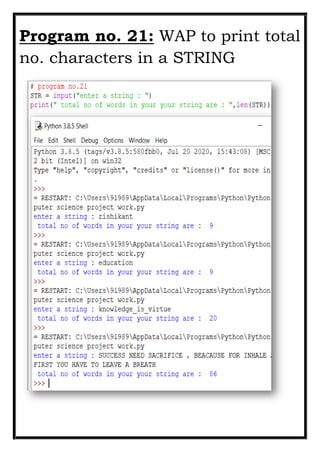 PYTHON PROGRAMS | PDF