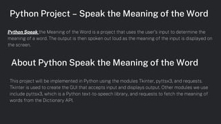 Python Project.pdf | Programming Languages | Computing