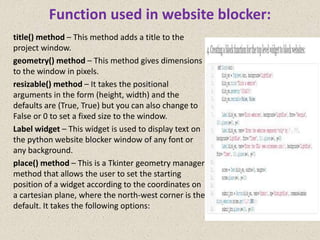 python project ppt.pptx | Internet | Computing
