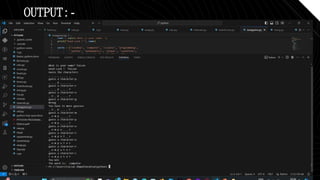 python projet faizan.ppt python game projects | PPTX