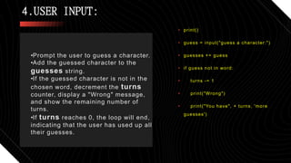 Python Projet Faizan.ppt Python Game Projects 