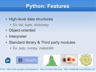 Tutorial: Python, PuLP and GLPK