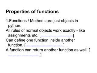 Python pune talk decorators | PPT | Programming Languages | Computing