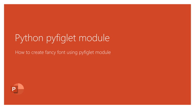 Python pyfiglet module1.pdf