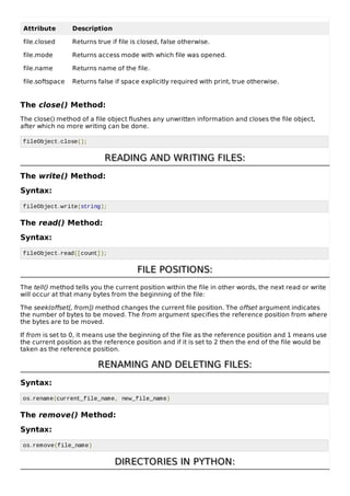 Python quick guide | PDF
