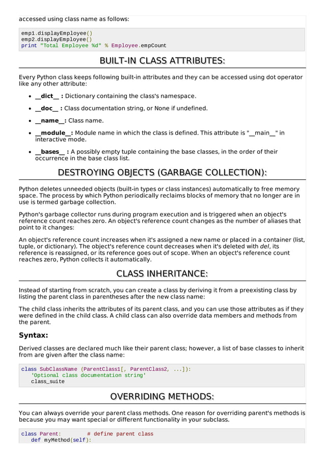 Python quick guide | PDF