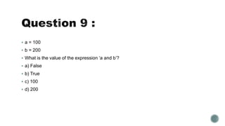 PYTHON QUIZ - 1.pptx