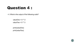 PYTHON QUIZ - 1.pptx
