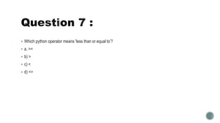 PYTHON QUIZ - 1.pptx