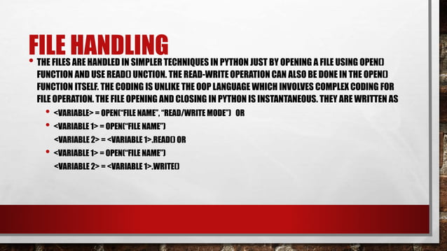 Python course 1 -- Getting Started with python | PPT