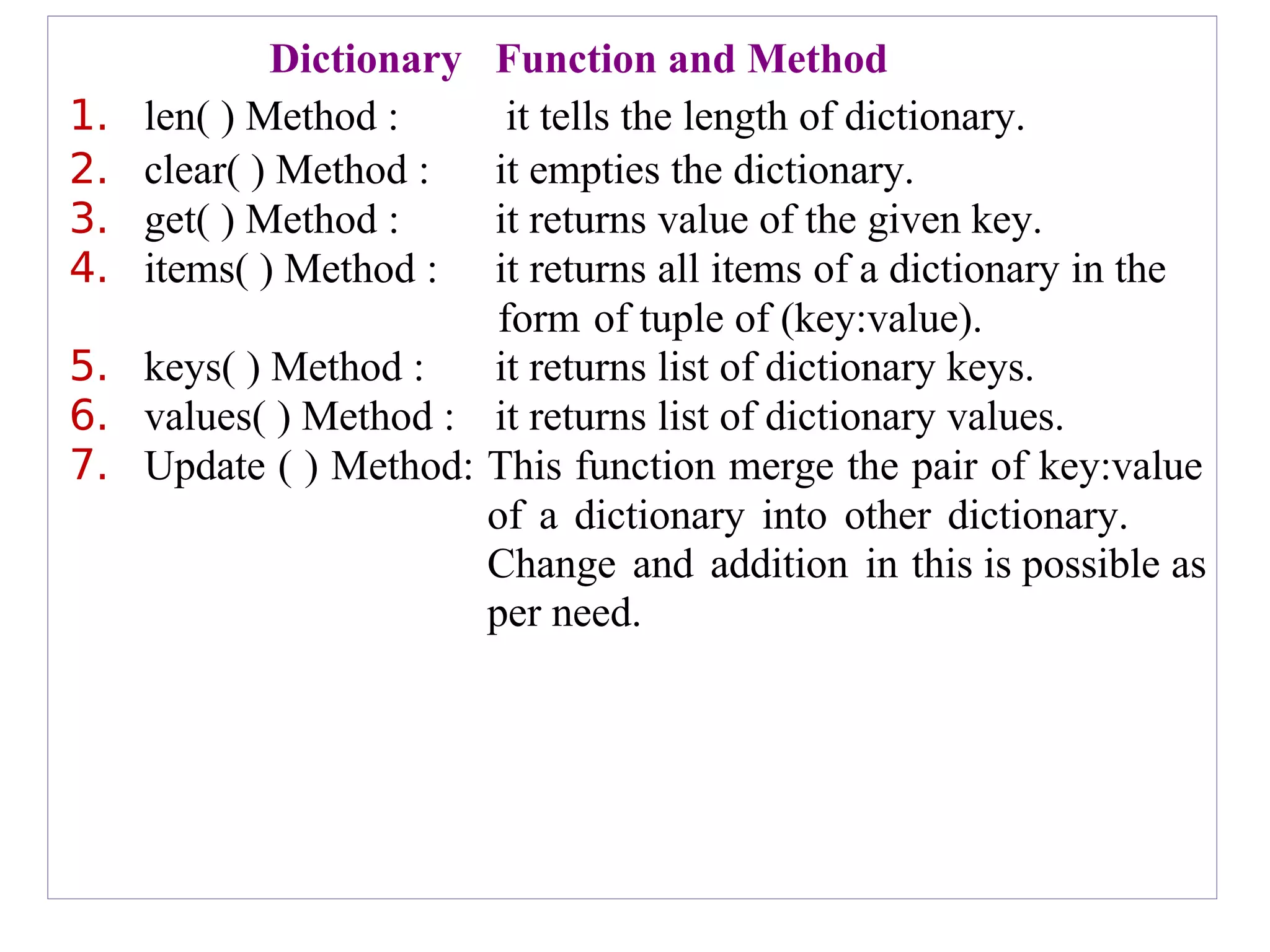 Python revision tour II | PDF