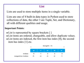Python revision tour II | PDF