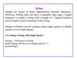 Python revision tour II | PPT