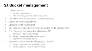 Python3 (boto3) for aws | PDF