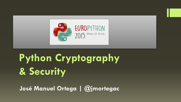 Python Cryptography & Security | PPT