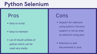 Notes on Python Selenium | PDF | Programming Languages | Computing