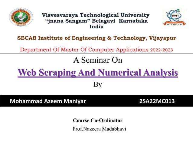 Python Seminar of Data analytics using python | PPTX | Internet | Computing