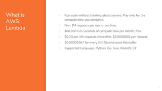 Serverless Function With Python and AWS Lambda | PPT