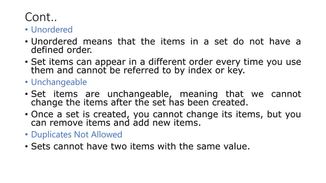 Python_Sets(1).pptx | Programming Languages | Computing