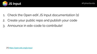 Open edX, first steps | PPT