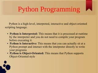 Python slide.1 | PPT