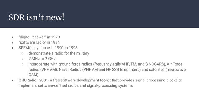 Python + Software Defined Radios | PPT