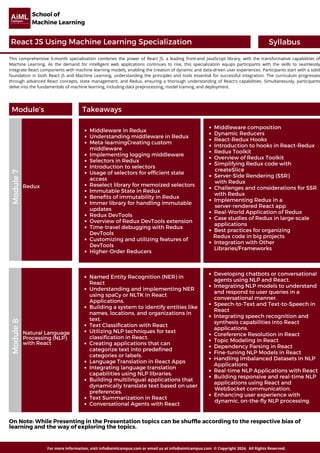 AiML Campus React JS Using Machine Learning | PDF | Web Development | Internet