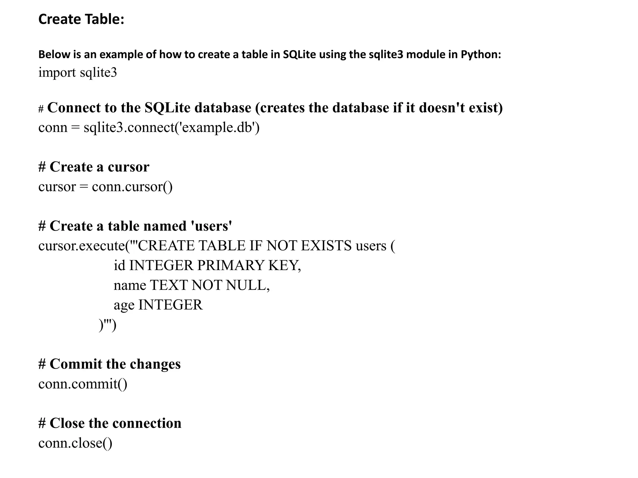 Python Sqlite3pptx 