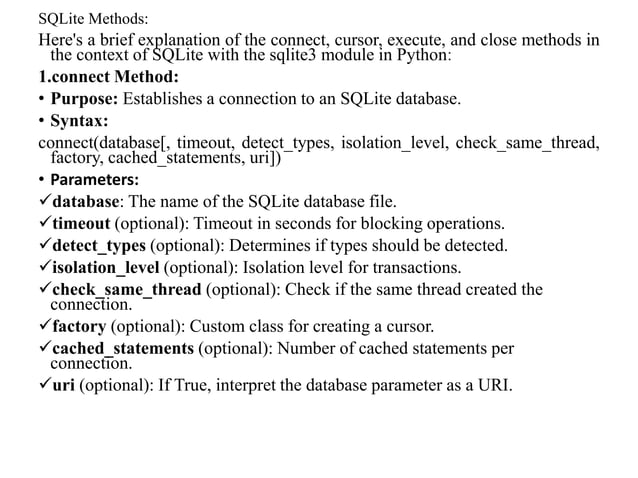 Python Sqlite3 Pptx