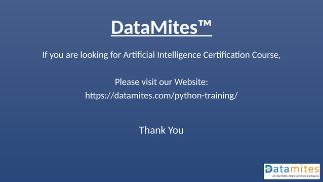 Certified Python Training Institute In Bangalore Ppt
