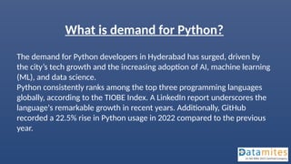 Python Training Course in Bangalore with placements | PPT