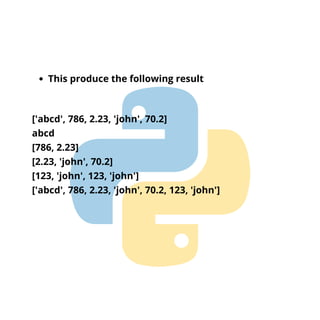 Python standard data types | PDF