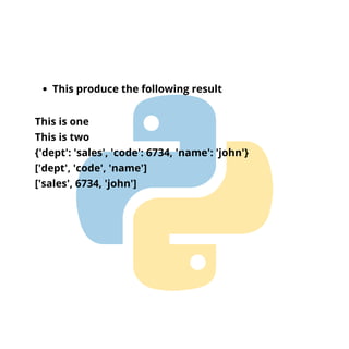 Python standard data types | PDF
