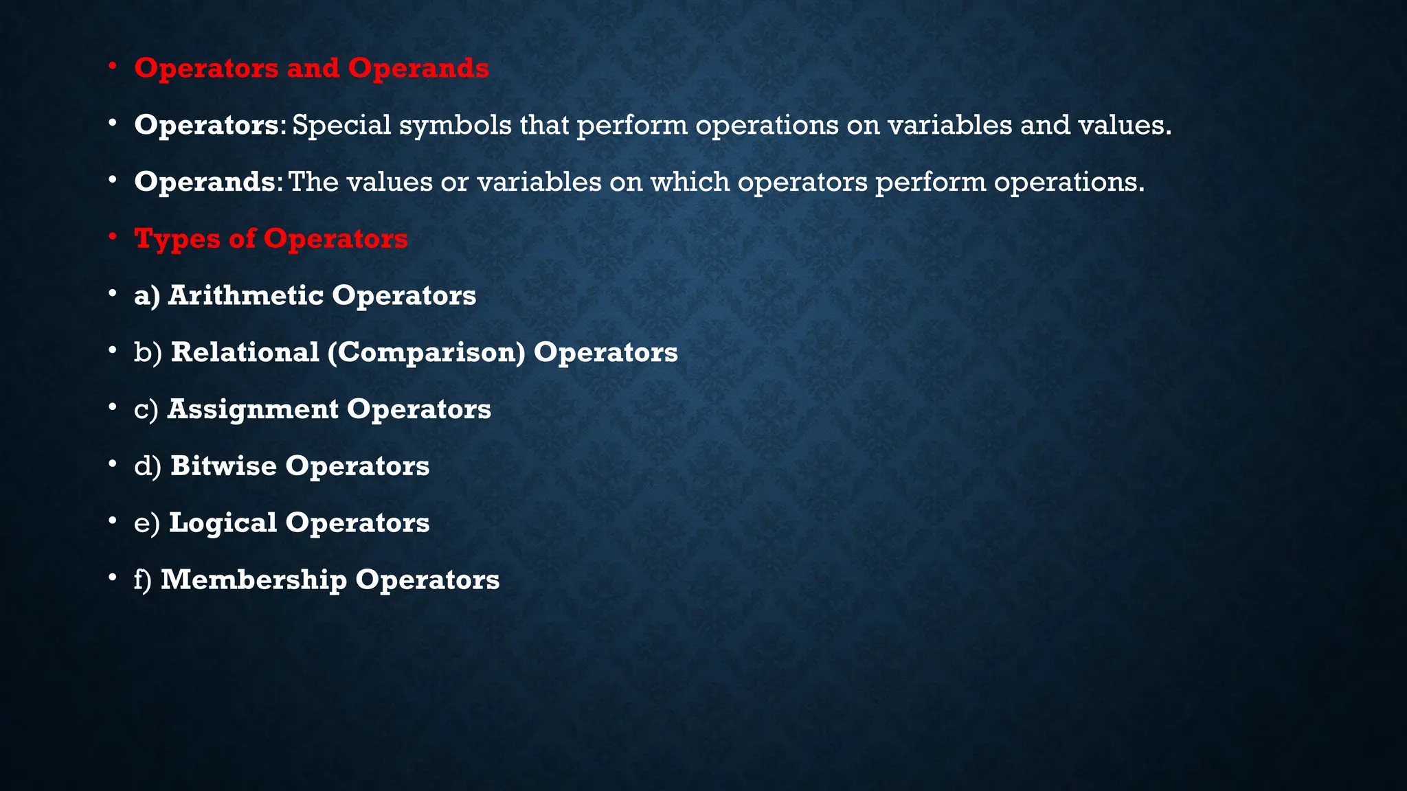 Python Statement Expressions And Operatorspptx