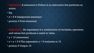 python statement, expressions and operators.pptx