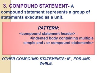 Python statements | PPT