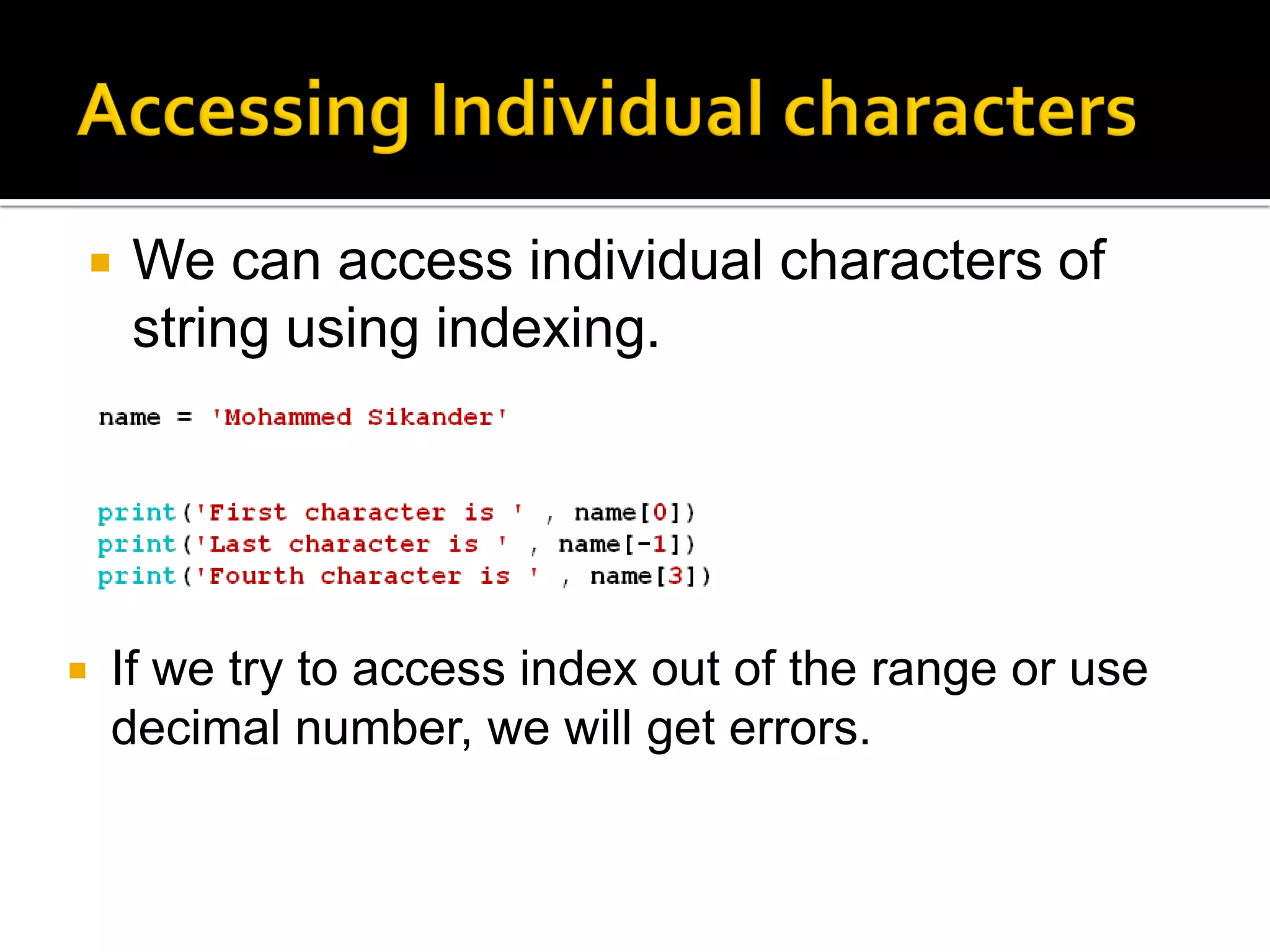 Python strings | PDF