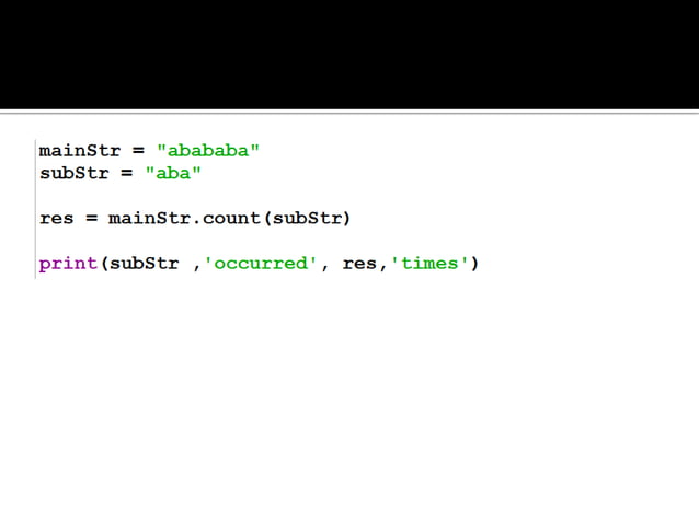 Python Strings Ppt