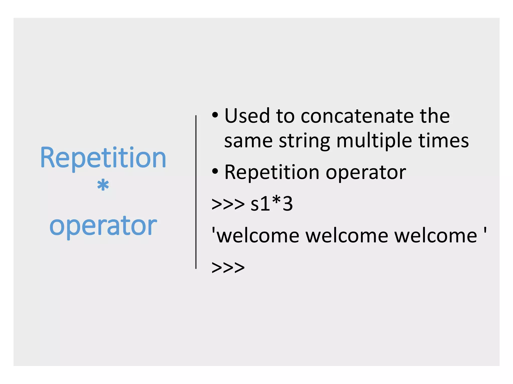Python strings | PPT