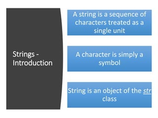 Python strings | PPT