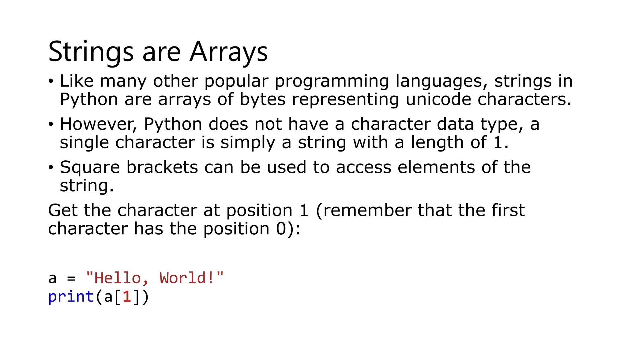 Python Strings Pptx