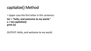 Python Strings and its Featues Explained in Detail .pptx